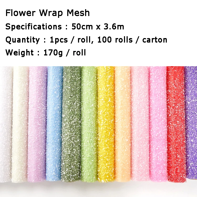 Korean Flower Bouquet Wrapping Papers - Polyester Mesh