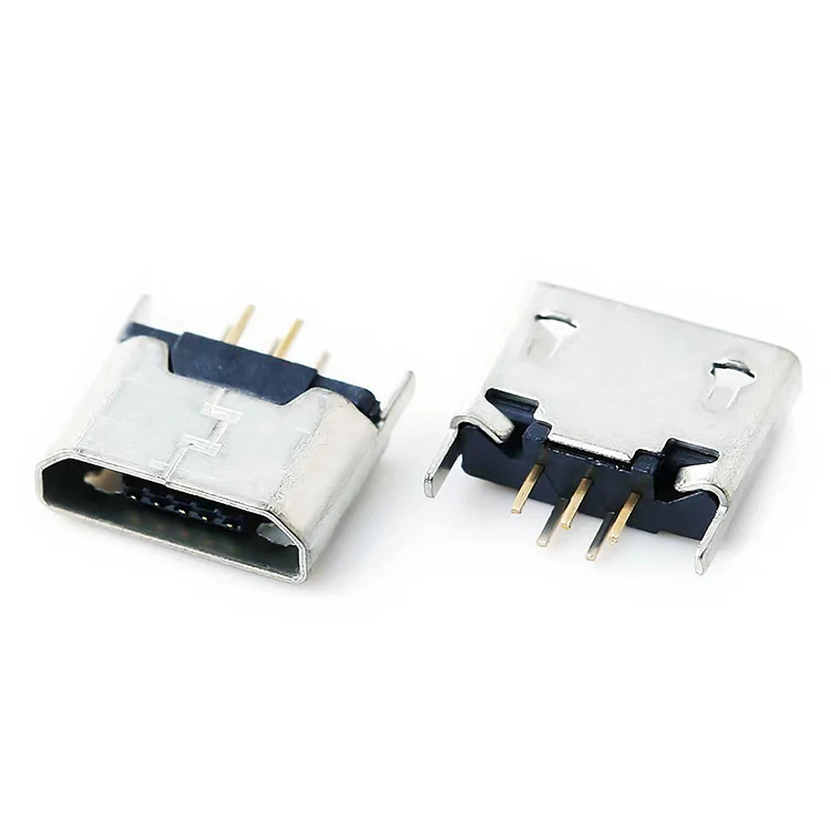 Micro 5 Pin Dip Female Part B Type Usb Socket Micro 5 Pin Dip Connector ...