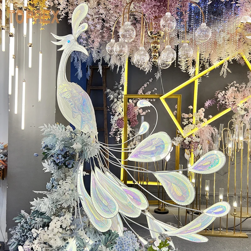 Peacock Wedding Aisle Decor Stage Lights And Party Props For Events ...