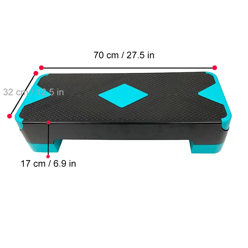 Aerobics Stepper Board Step - Adjustable Height for Cardio
