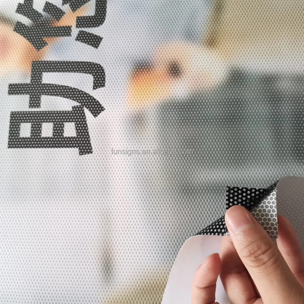 Customizable One Way Vision Window Stickers for Advertising