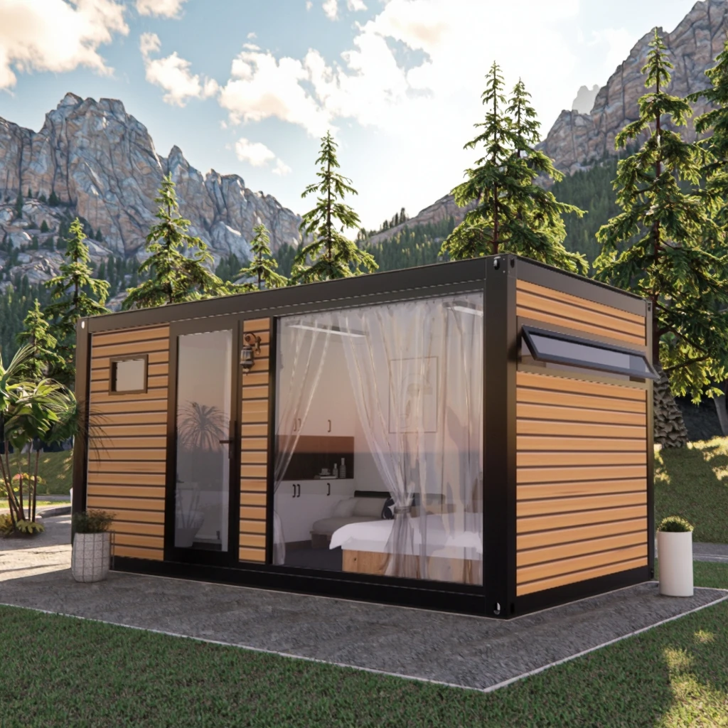 20ft 40ft Mobile Tiny Container House Prefab Wooden Tiny House Finished ...