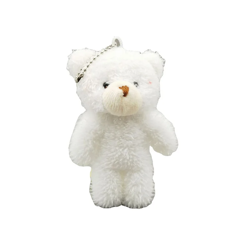 Wholesale Mini Cute Small Cloth Velvet Soft Plush Keychain White Teddy ...