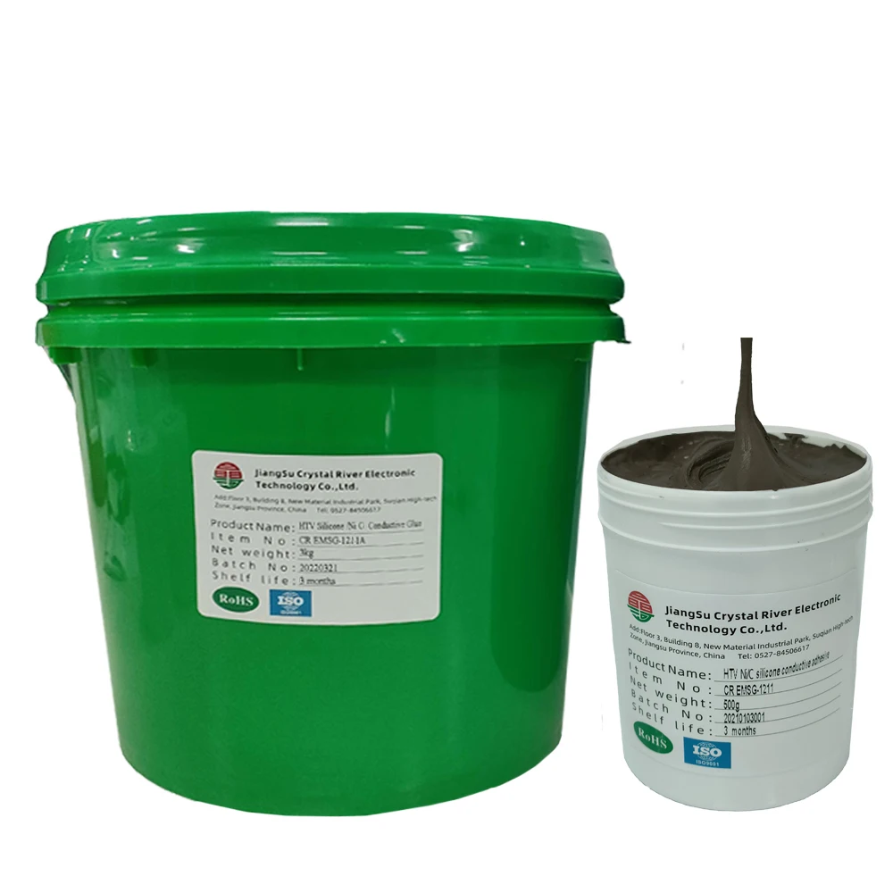 Htv Conductive Glue Low Viscosity Ni/c Conductive Adhesive For ...