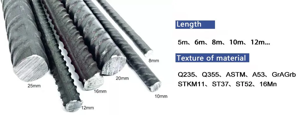 Steel Rebar 12mm Rebar 6mm 8mm 10mm 12mm 16mm 20mm Hot Rolled Deformed ...