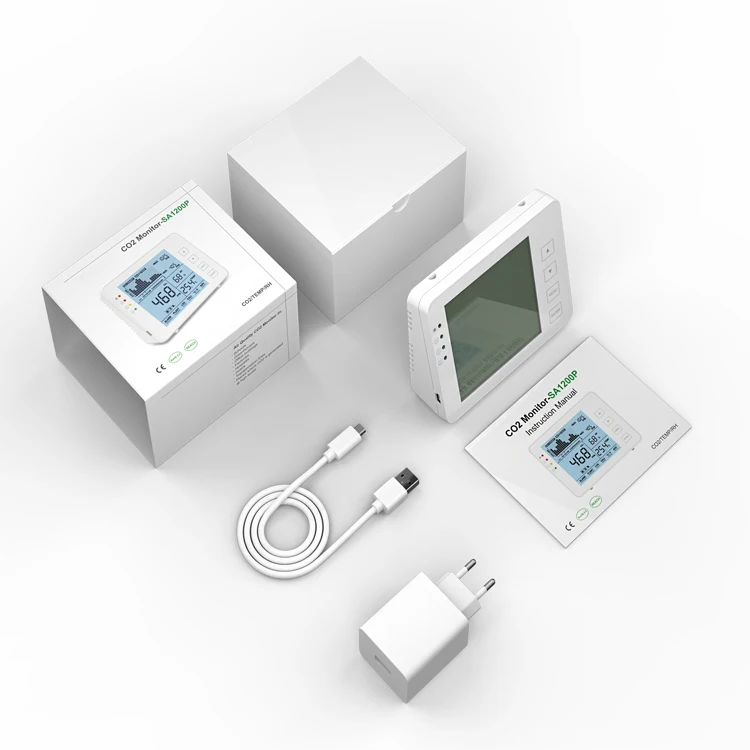 Home Ventilation Small Size Multiparameter Co2 Monitor Meter Relay ...