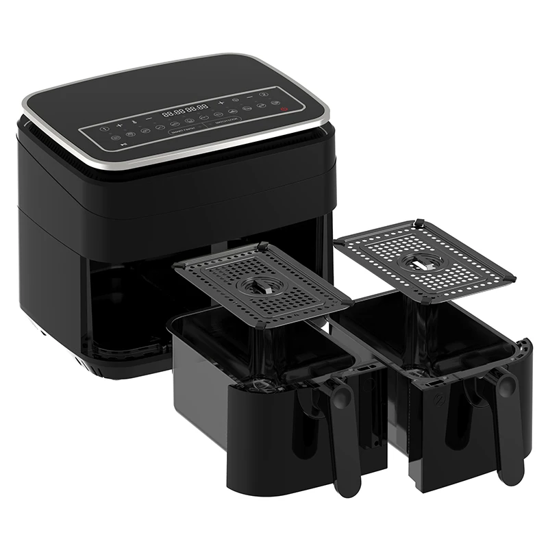 High Power Dual Air Fryers - Versatile Cooking Solutions