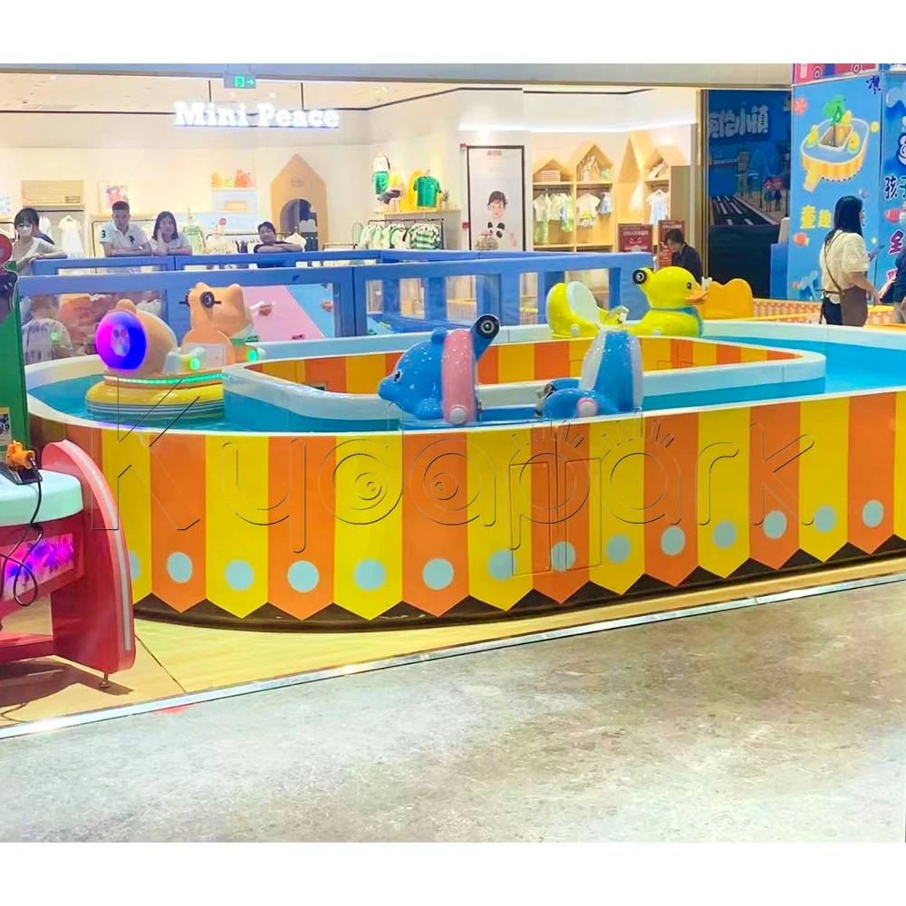 Outdoor Indoor Fiberglass Waterway Carousel Floating Boat