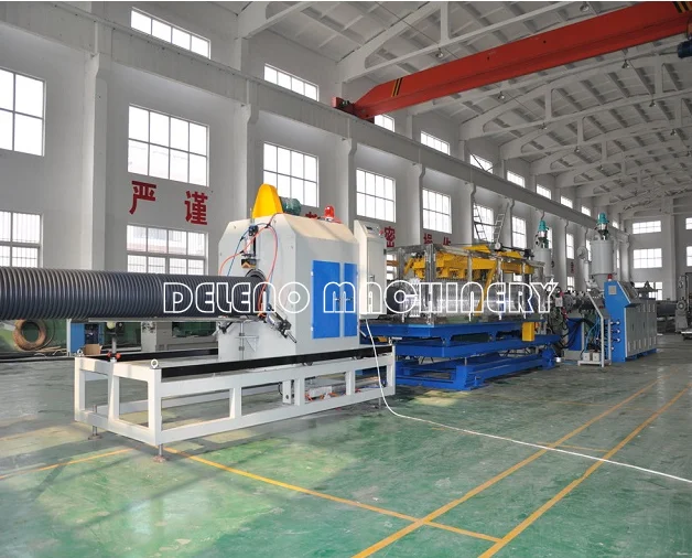 PE Double Wall Corrugated Pipe Production Line 400mm DWC Pipe Machine ...