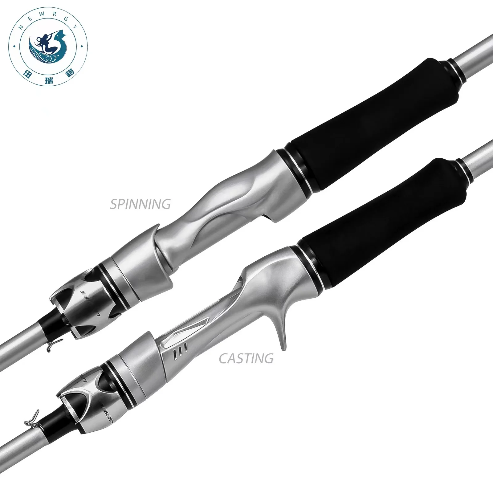 Newrgy Custom High Carbon 1.8m/2.1m Lure Fishing Rod Bait Casting ...