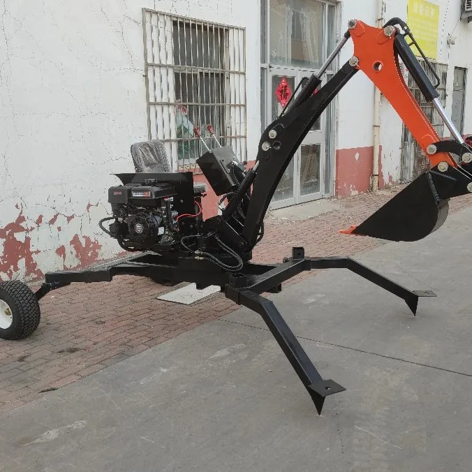 P-028 13.5hp Small Spider Digger Backhoe Mobile Mini Excavator Farm Atv ...