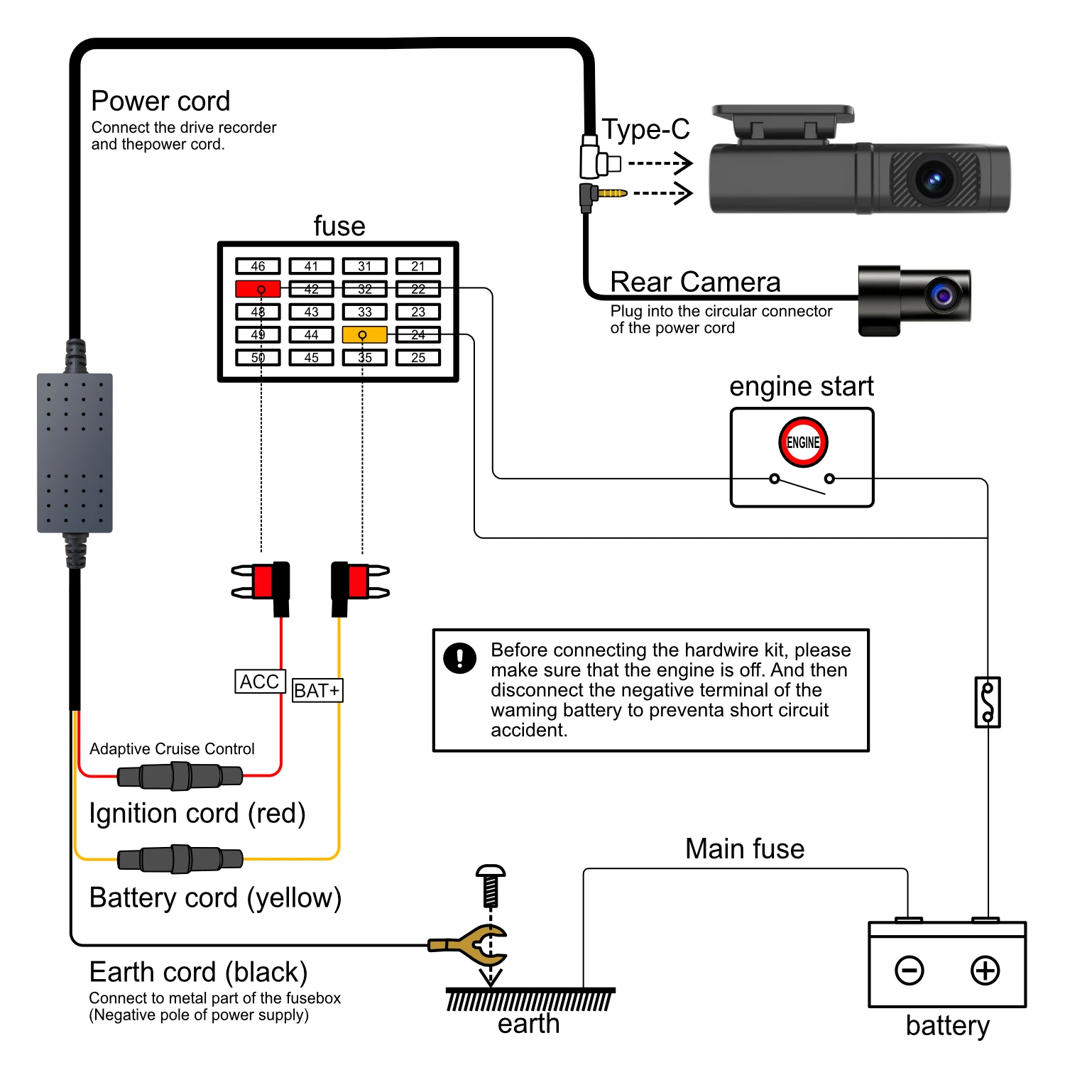 4k+1080p Dual Cam Front And Rear,Wi-fi Gps,Parking Mode,Night Vision ...