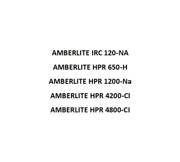 Amberlite Hpr 650-h/1200-na/4200-cl/4800-ci/irc 120-na - Buy Amberlite ...