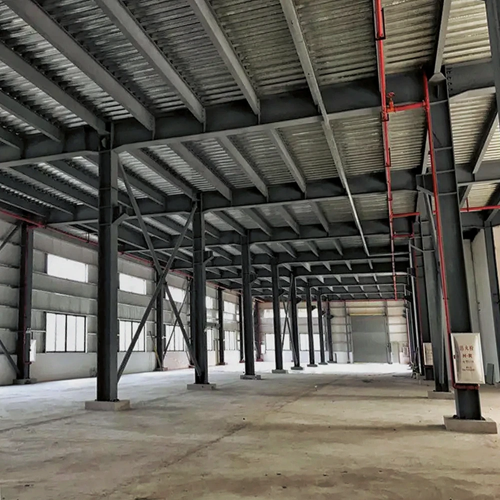Precast Steel Frame Construction Pole Warehouse Steel Structure Plant ...