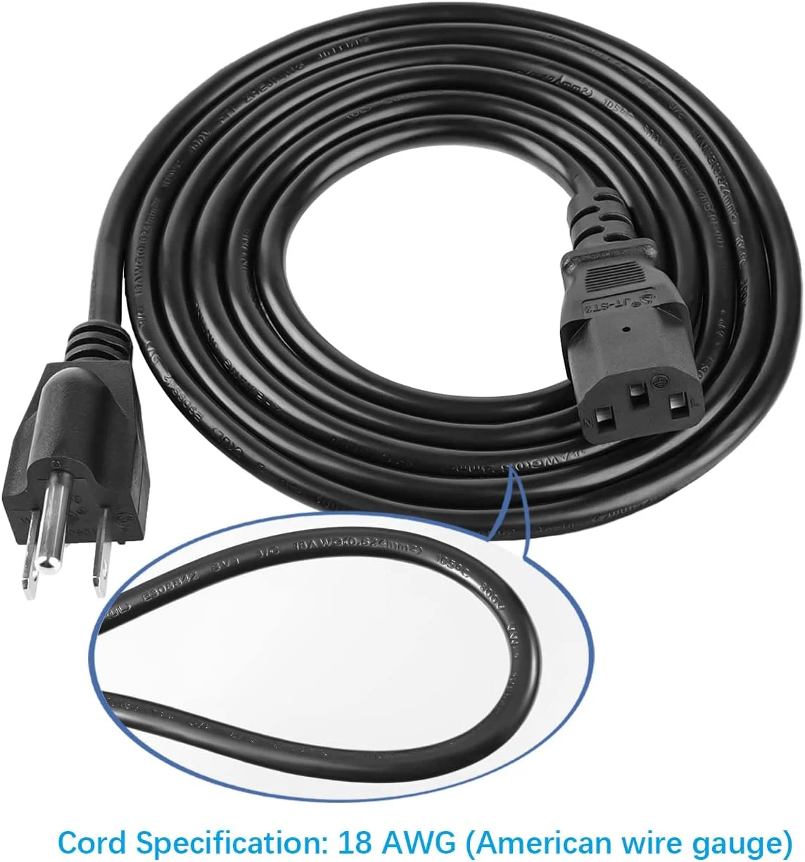 Nema 5-15p To Iec C13 Extension Cord North American Electrical Outlets ...
