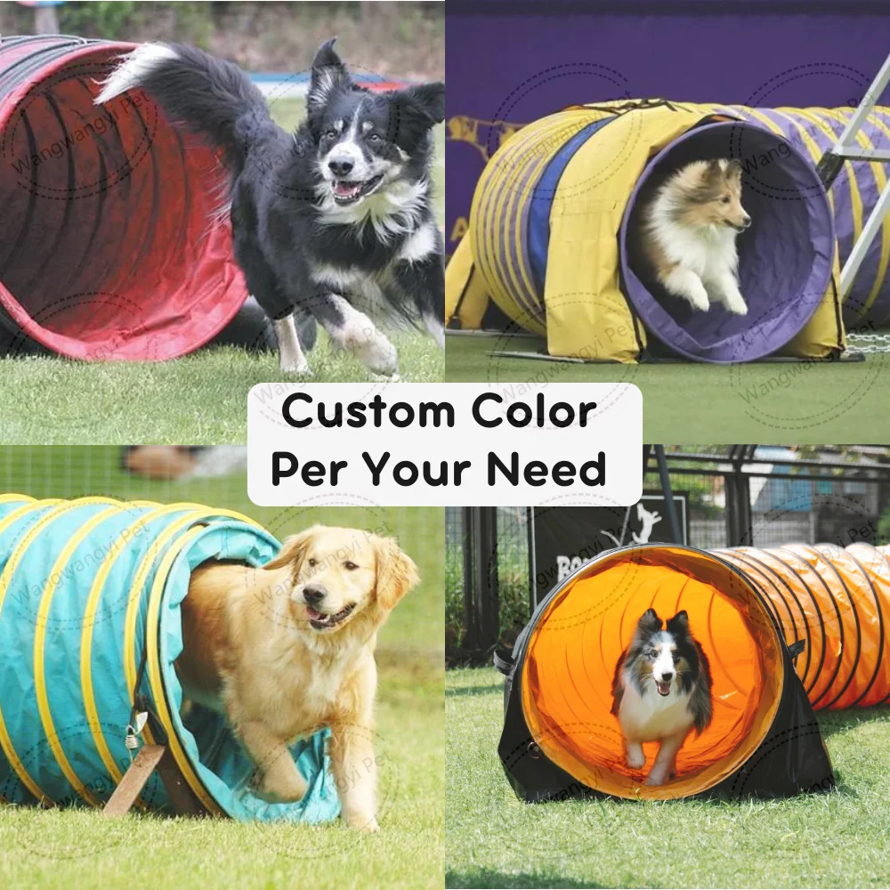 Reinforced PVC Dog Agility Play Tunnel Tube Professional 600mm Heavy ...
