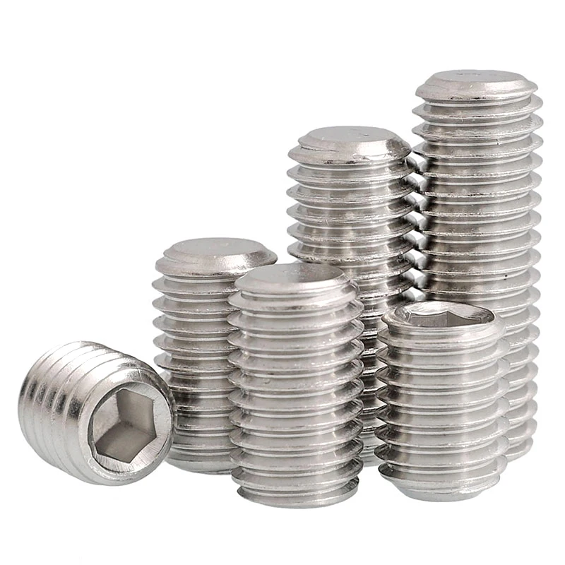 DIN34827 SS304 SS316 Stainless Steel Grub Screw Set Screw