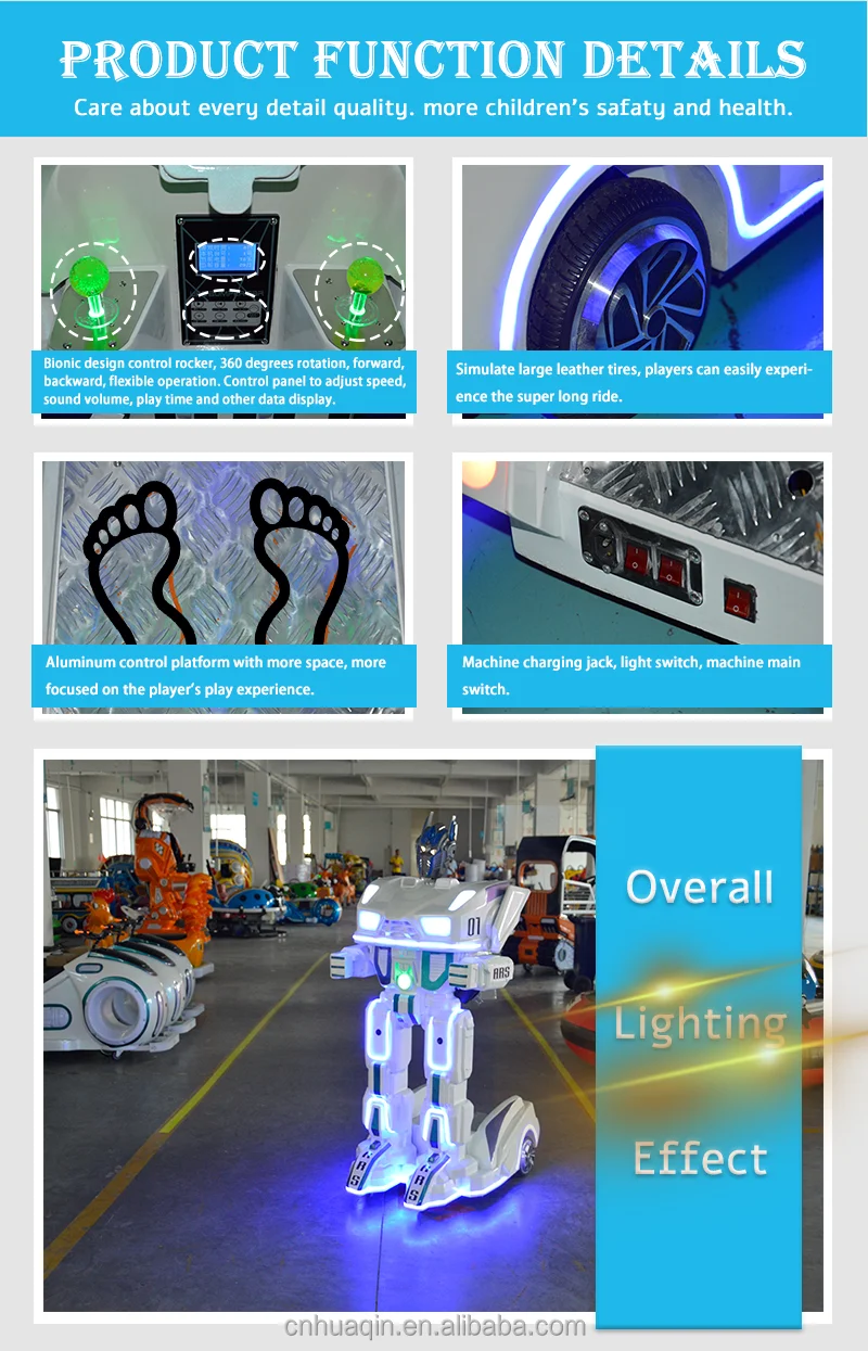 2022 New Amazing Kiddie Ride Robot Children Car Radio Control Unique ...