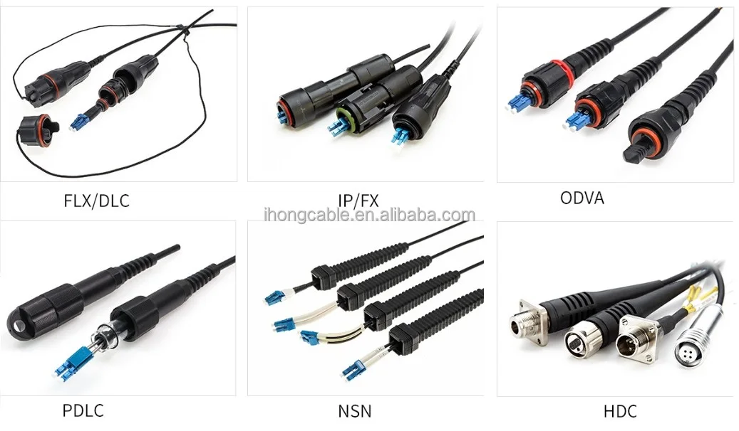 2core Outdoor Waterproof Odva Lc Ftta Cpri Fiber Optic Cable Assemblies ...