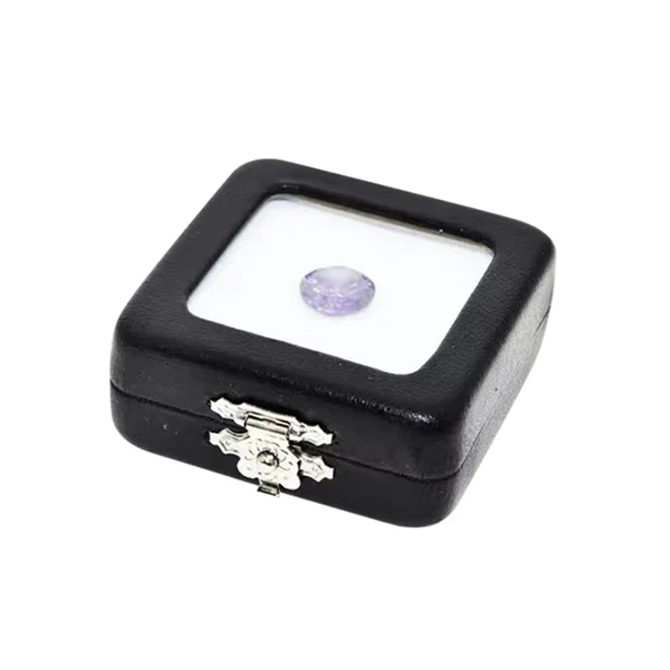 Luxury Black Square Gemstone Box - Jewelry Display & Storage