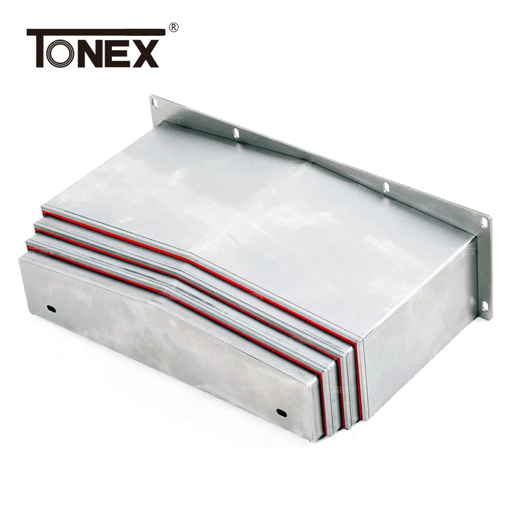 Cnc Slide Way Slide Way Telescopic Steel Bellows Cover Telescopic ...
