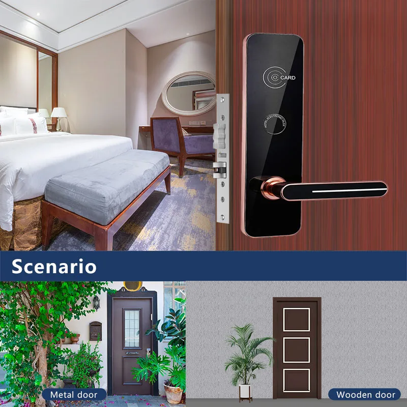 Free Software Rfid Key Card Smart Hotel Guest Room Door Lock System For ...