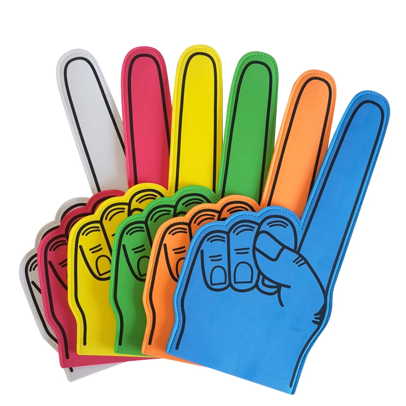 Custom Cheering Eva/sponge Foam Finger Foam Hand Cheering Gloves - Buy ...