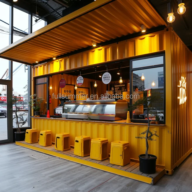 Industrial Style Coffee Bar & Food Container Shop House