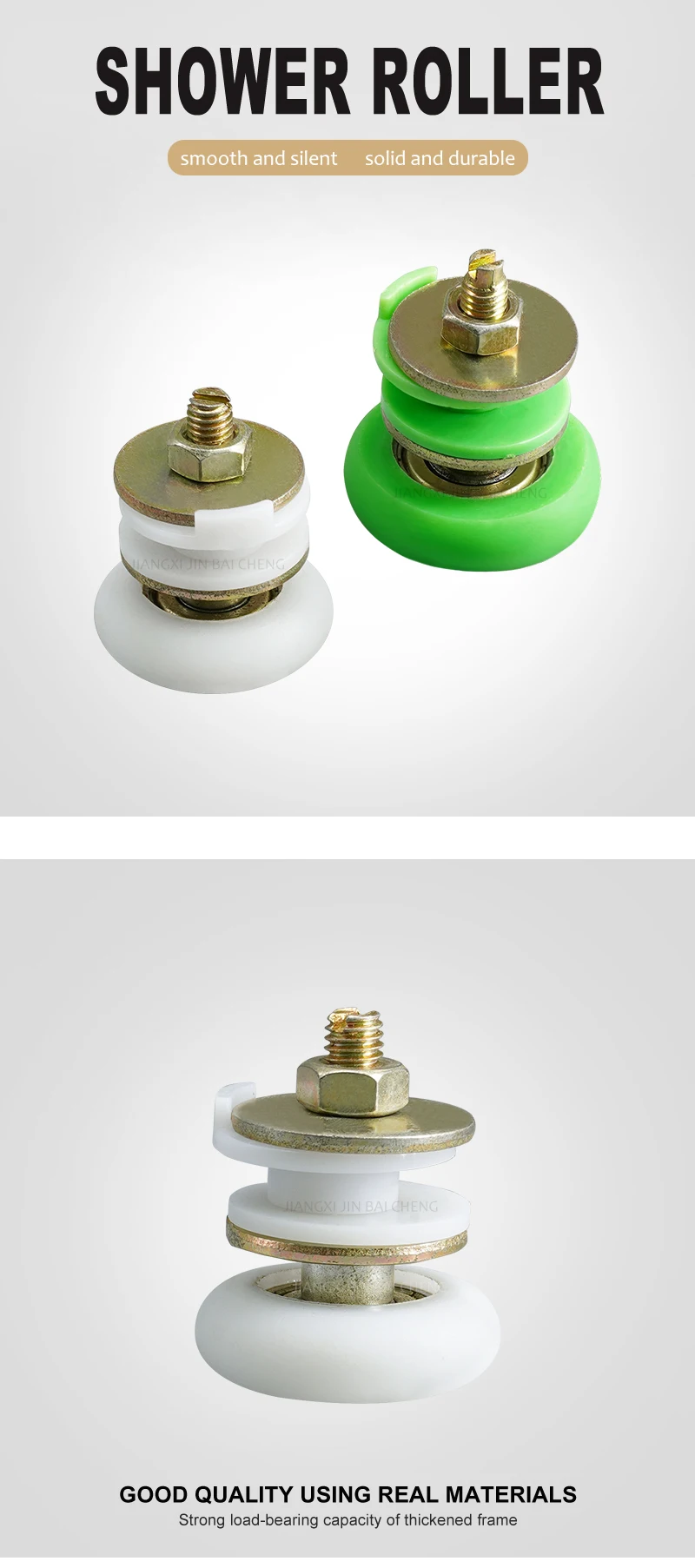 Sliding Shower Door Wheel with 626ZZ Bearing - Durable & Low Noise