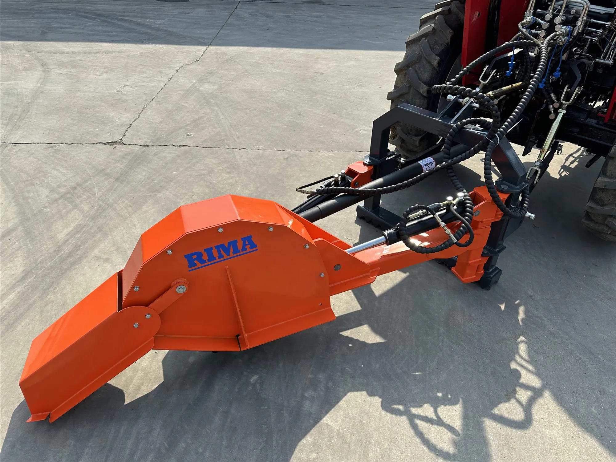 30-80hp Tractor Mounted Stump Grinder With 540rpm Shaft / Pto Stump ...