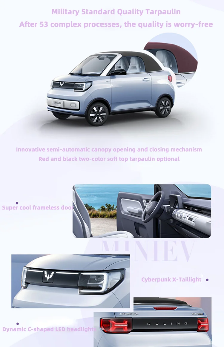 2022 Wuling Minibev 300km Convertible Version Electric Cars For Sale ...