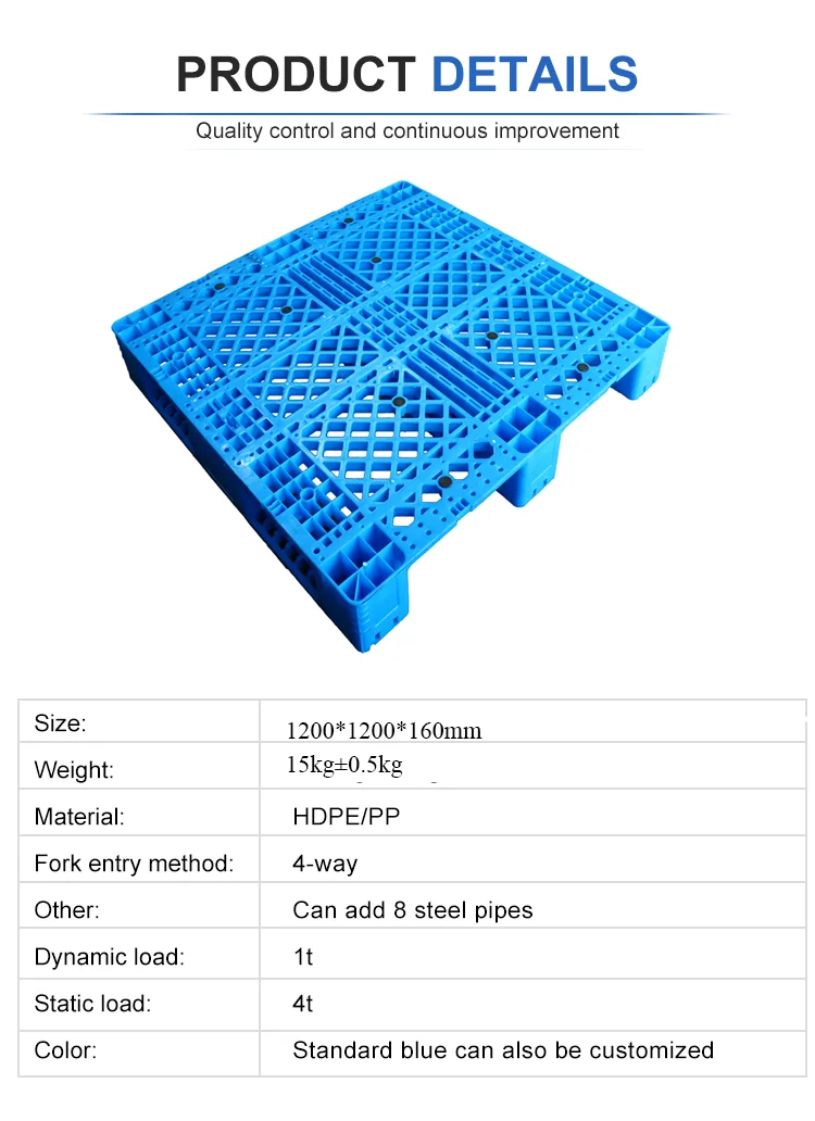 Hppe/pp Material Plastic Pallets Plastic Static 4t Pallet - Buy ...