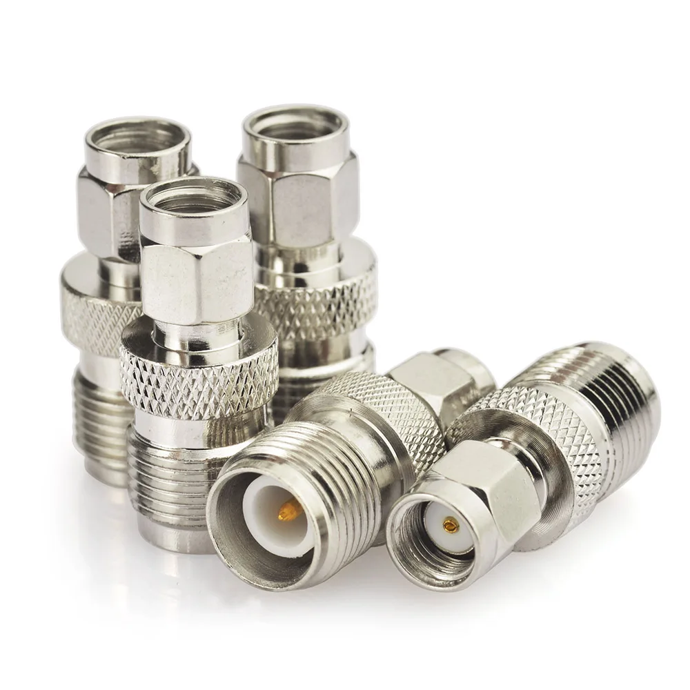 Superbat 5pcs Rp-sma Plug To Rp-tnc Female Straight Adapter For Wifi ...