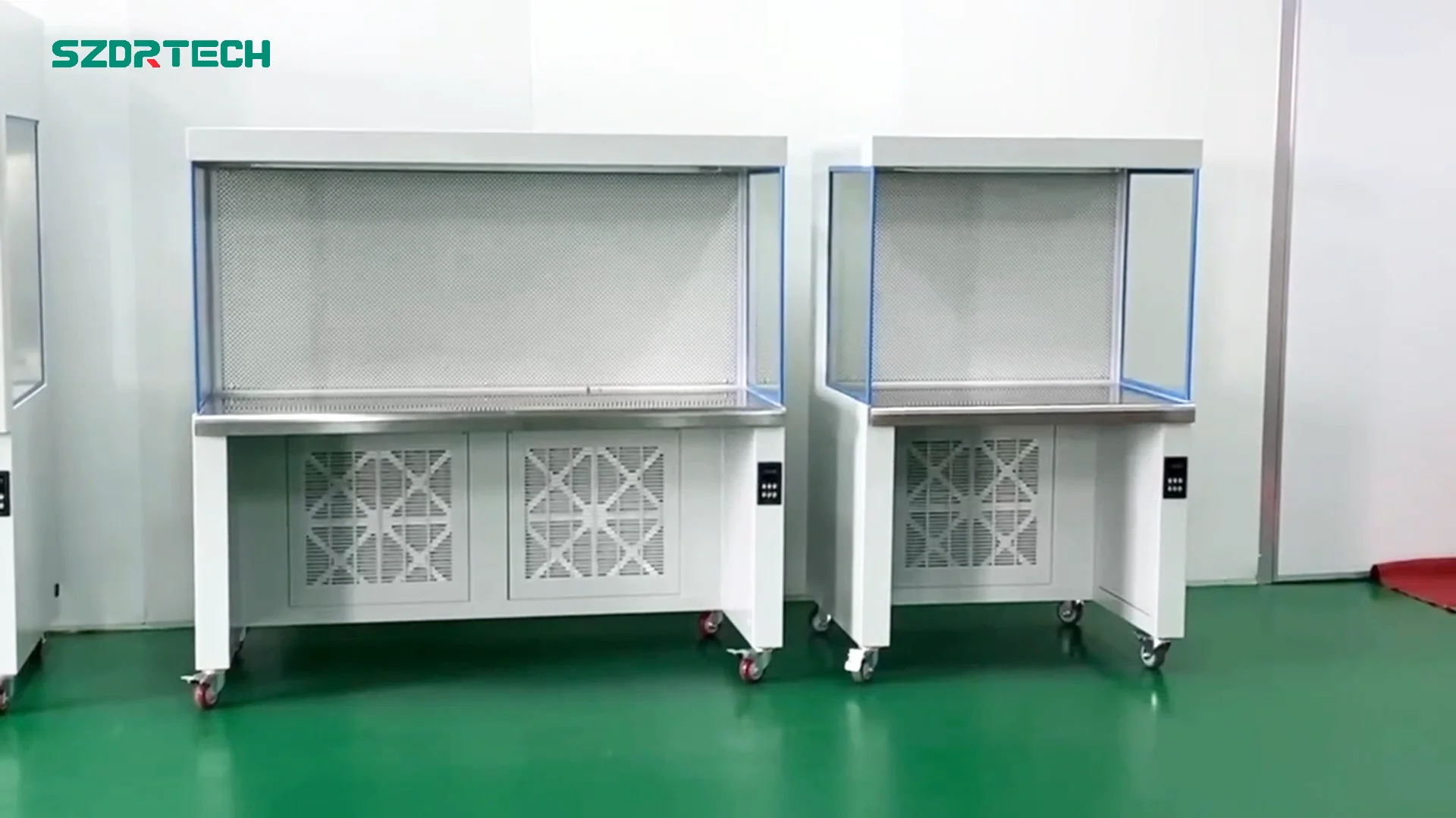 China Vertical Laminar Flow Cabinet Clean Bench With Manual Front ...