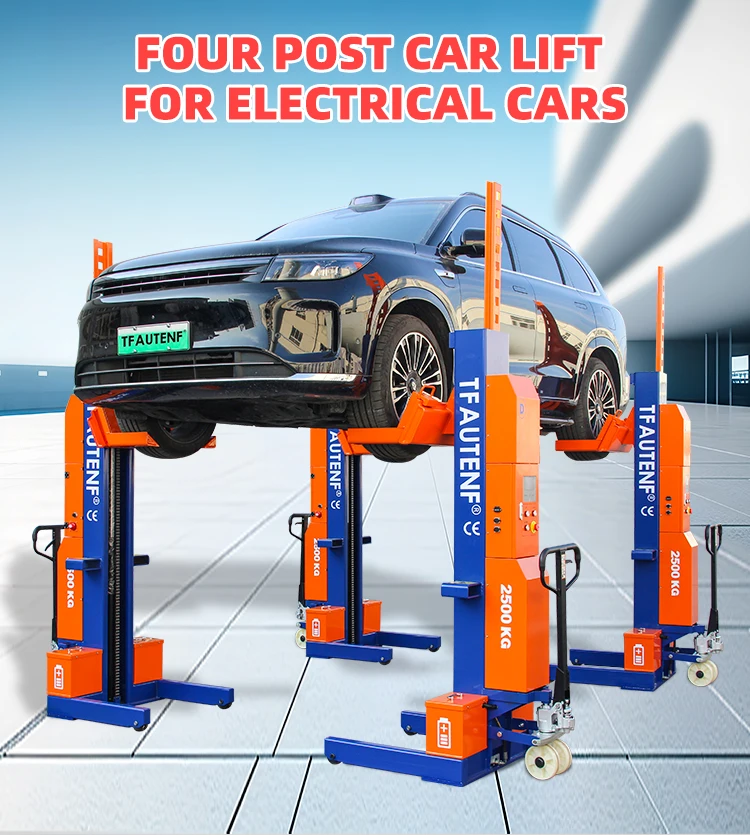 Smart Hydraulic Mobile 10 Tons Four Post Car Lift Hoist