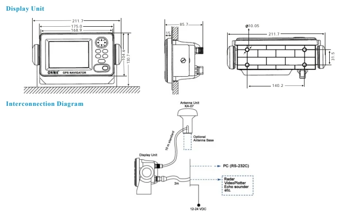 Onwa KP-32 GPS Navigator - Enhanced Accuracy & Waterproofing