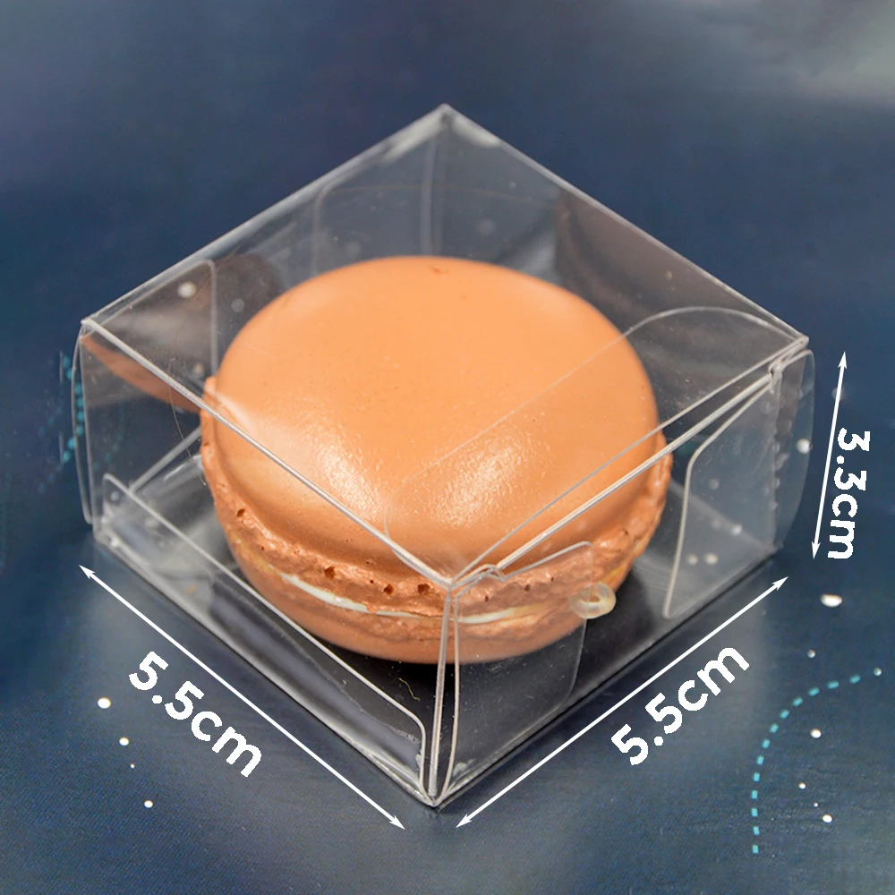 Custom Transparent Pet Plastic Box For Single Macaron - Buy Single Macaron Box,Macaron Box ...