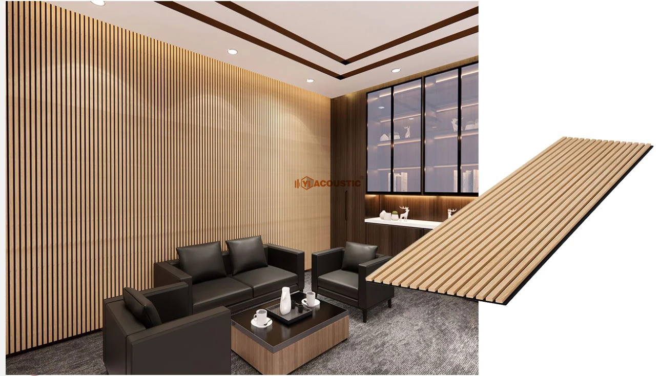 Slatwall Akupanel Wooden Slat Sound Absorption Akustik Panel Slats ...