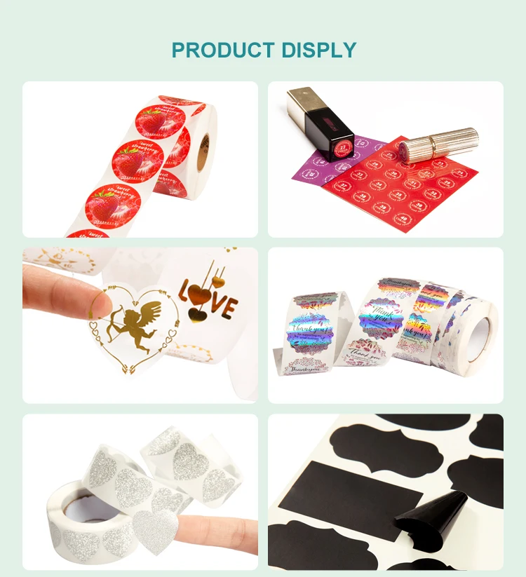 Custom Logo Transparent Packaging Die Cut Stickers Self Adhesive Pvc ...