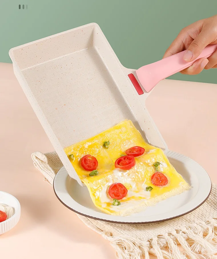 16cm Japanese Cookware Sets Aluminum Square Household Pot Mini Flat ...