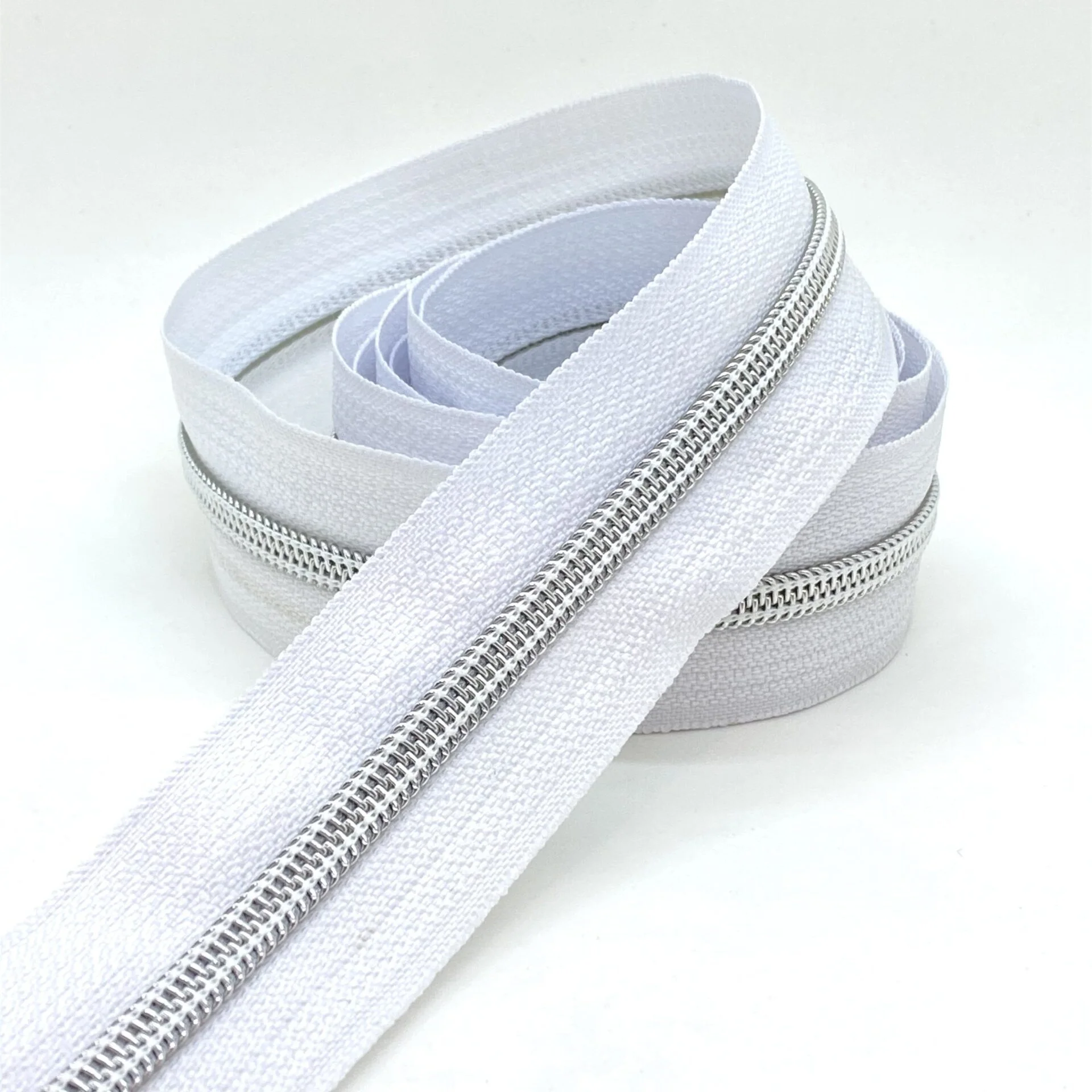 Number 5 Continuous Coil Zipper With Silver/gold Teeth Nylon Zip Roll ...