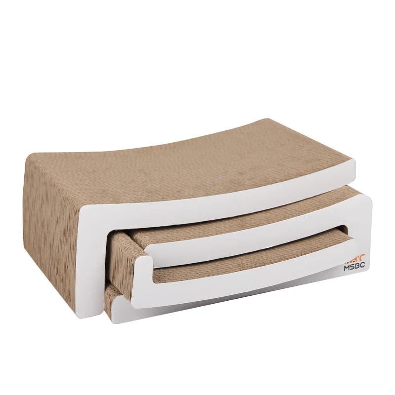 High Quality Large Curved Cat Scratcher Nest Top-Fitting High Density ...