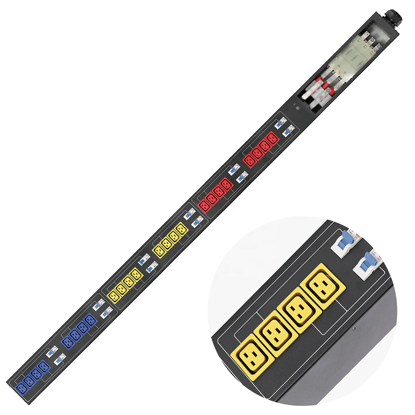 OIT ETL 3phase 160A 415V/240V PDU 24ports C19 High Power Pdu Rack Mount
