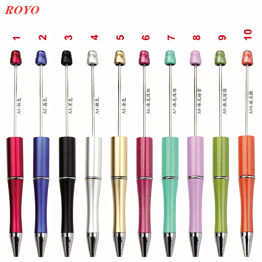 Unique Cute Lady Stylist Twisted Diy Beadable Ballpen Women Novelty ...