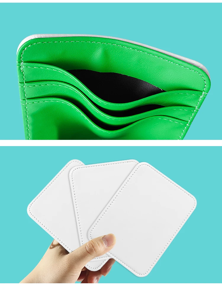 Courage Promotion Customized Printing White Pu Sublimation Id Card Case ...