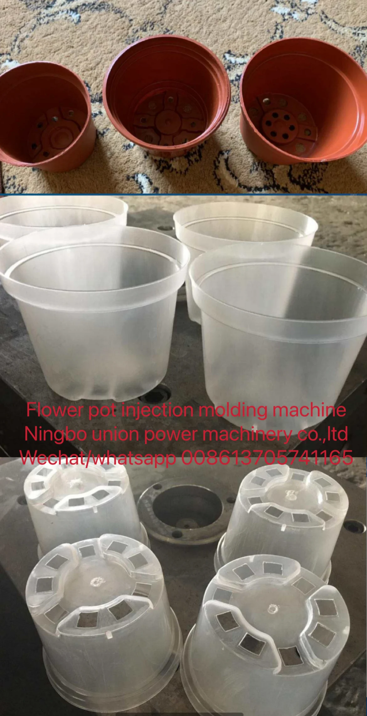 Plastic Bucket Flower Pot Injection Moulding Molding Machine - Buy ...