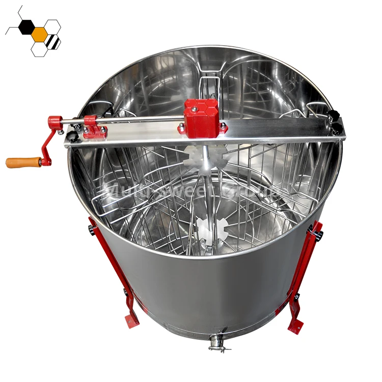 6 Frame hand crank honey extractor deep frame extractor honey| Alibaba.com