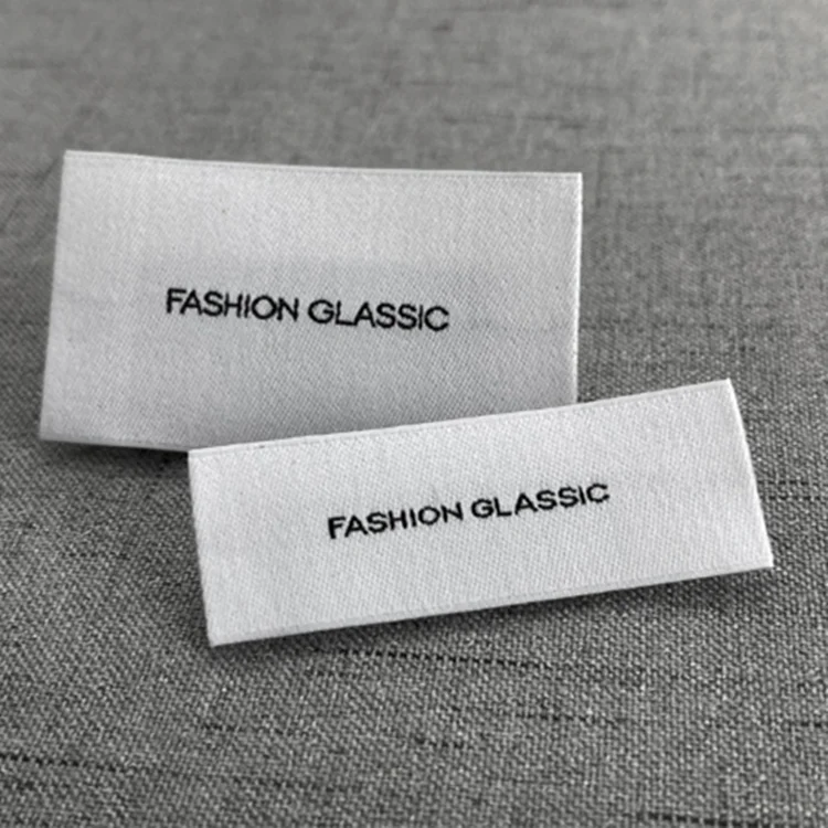 Customize Logo Garment Wash Care Labels Sewing Neck Tag Garment Woven ...