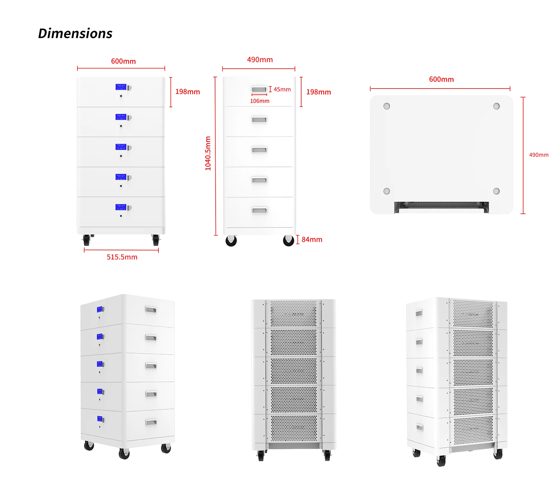 Home Backup Power Energy Storage System 51.2v 100ah 5kwh High Voltage ...
