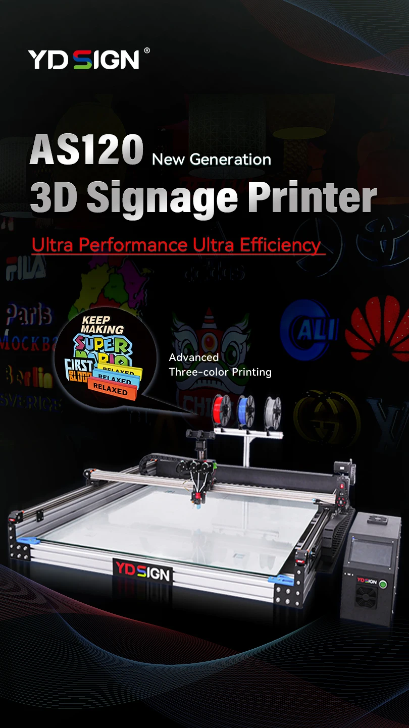 Large Scale 3D Sign Printer 3D Letter Illuminated Signage Printer ...